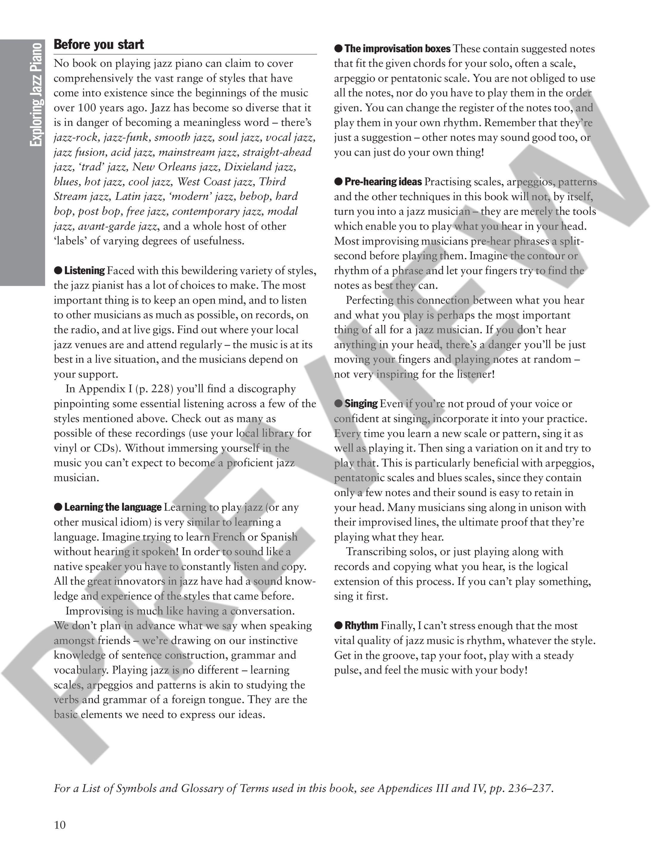 Métodos y ejercicios · Exploring Jazz Piano. Vol. 1 · Richards, Tim ...